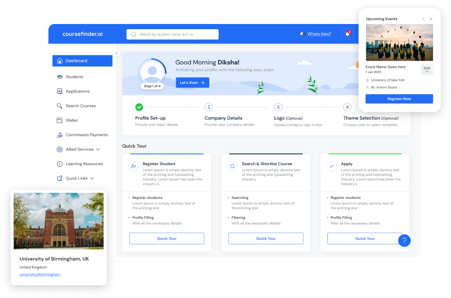 coursefinder.ai | Study Abroad Recruitment Platform
